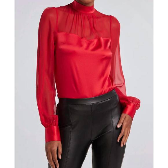 Generation Love | Tops | New Generation Love Agnes Top In Red | Poshmark